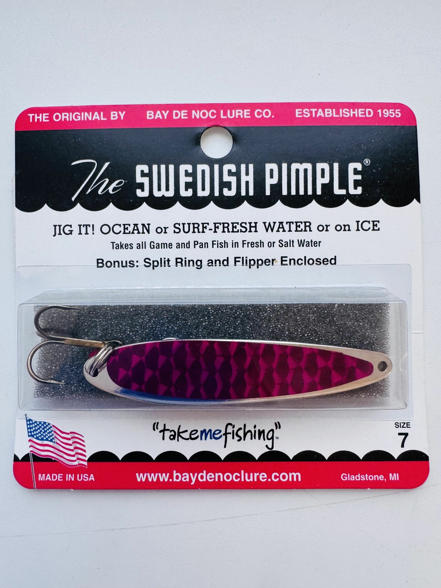 Блесна зимняя The Swedish Pimple 7 ("Шведский Прыщ")