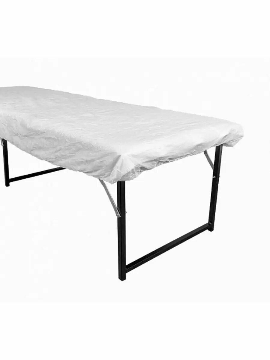 Чехлы одноразовые 1-TOUCH, для кушетки, спанбонд, на резинке, белые, 200x90 см, 10 шт.