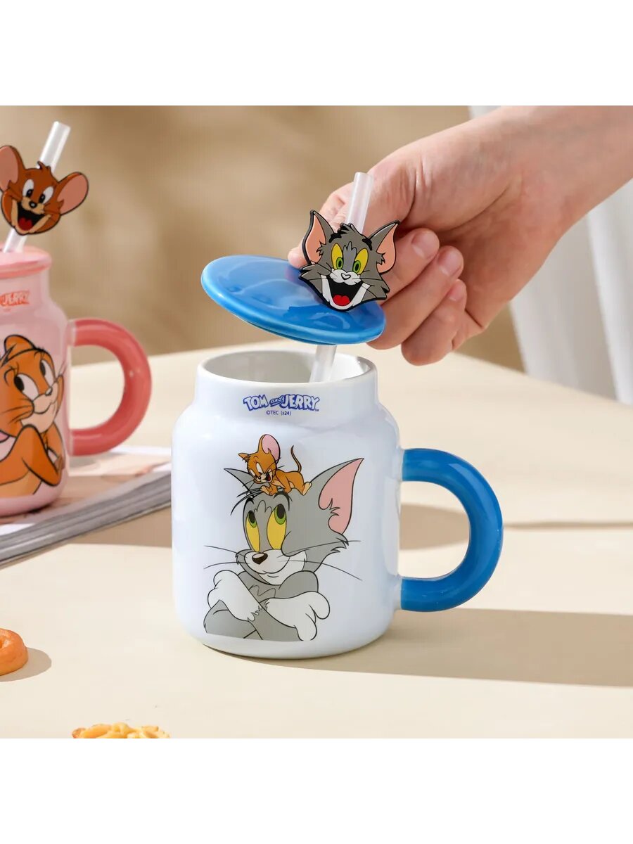 Кружка Disney Том и Джерри, керамическая, 400мл, высота 10,5см