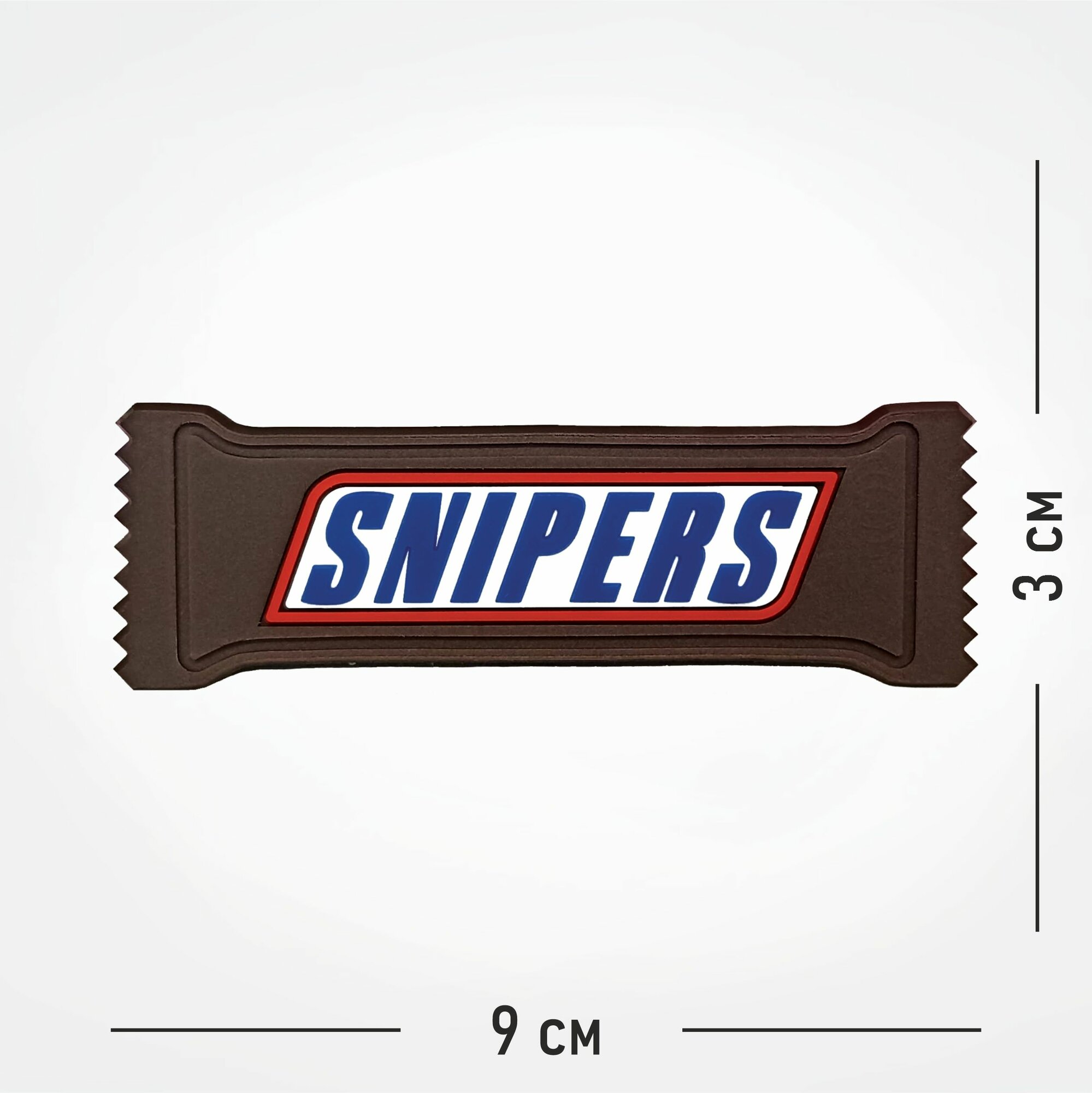 Шеврон на липучке "шоколадка SNIPERS", 9х3 см