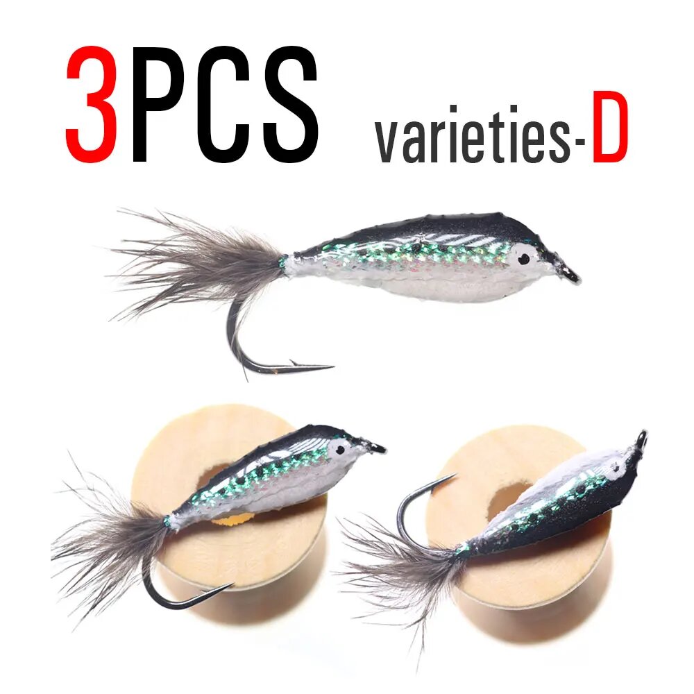 ICERIO Мушки для нахлыста 3 шт. 3PCS varieties D