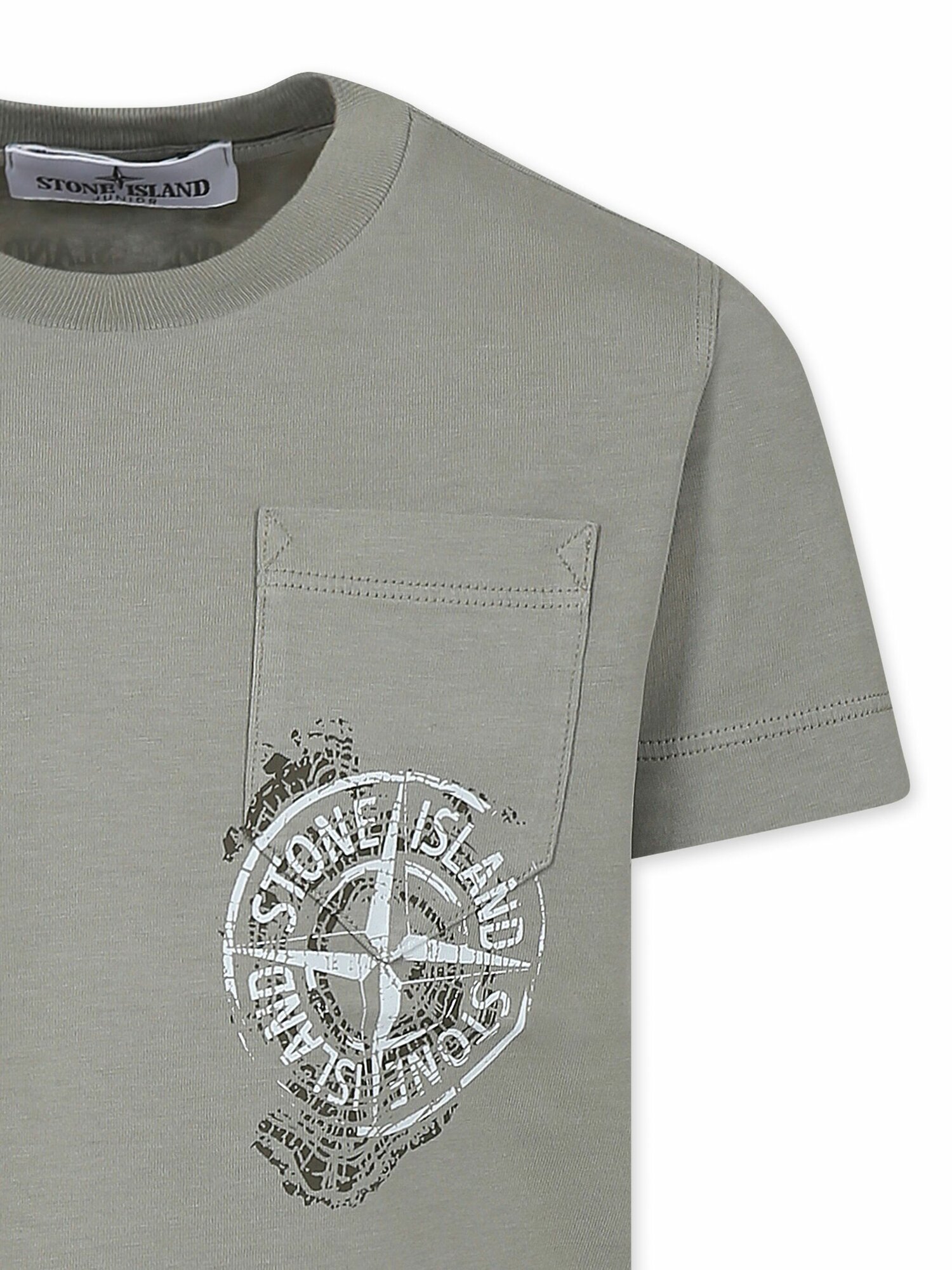 Футболка Stone Island Compass, размер 2 года, зеленый, — фото 1