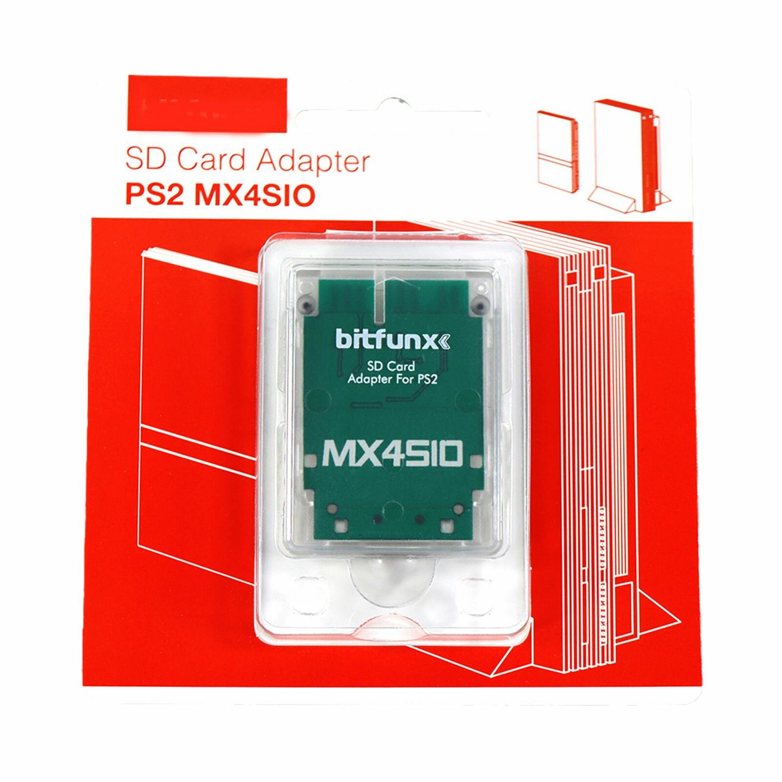 Устройство для чтения SD/TF карт памяти для PS2 MyPads Adapter Mini Portable