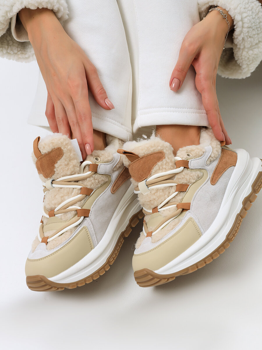 Кроссовки утепленные натуральная кожа новинка 2025