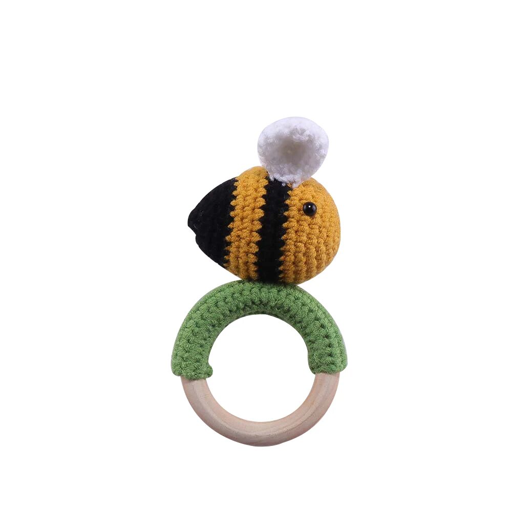 Погремушка-прорезыватель деревянная "Bee"