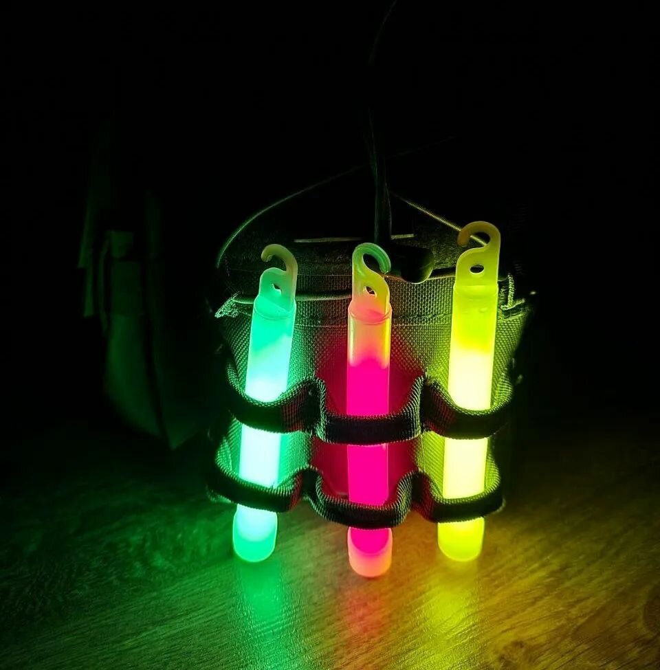 Химический источник света ХИС (Комплект) желтый, зеленый, красный - 9шт.