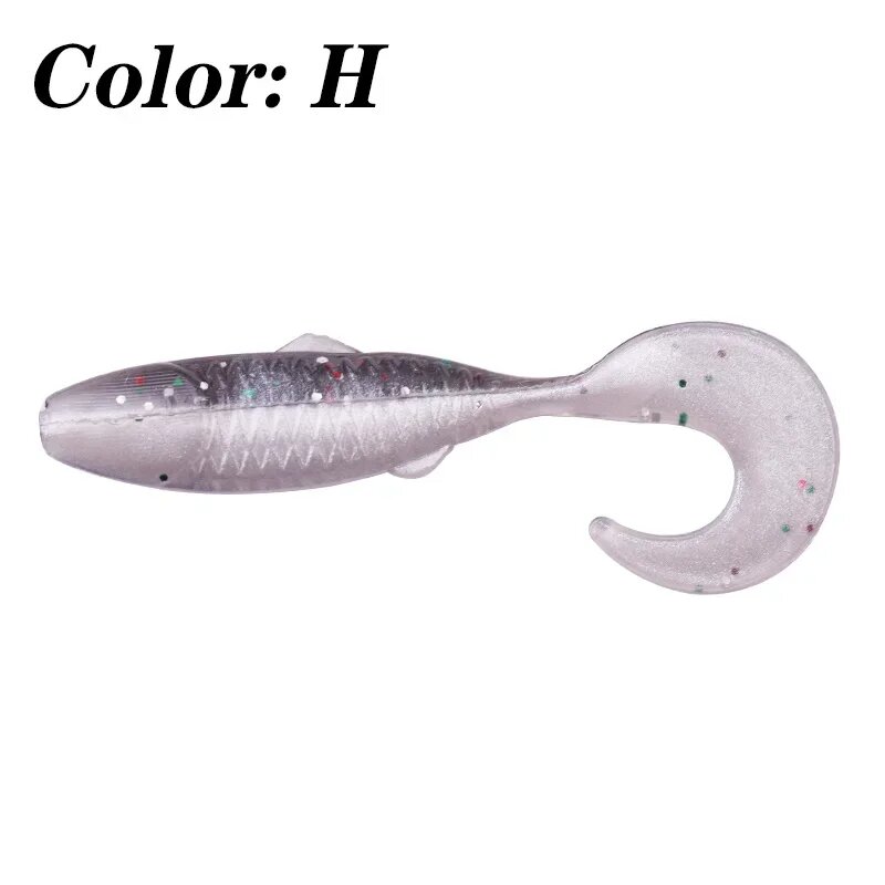 Силиконовый воблер WDAIREN, 4.7 см, 0.7 г, Color: H, Белый