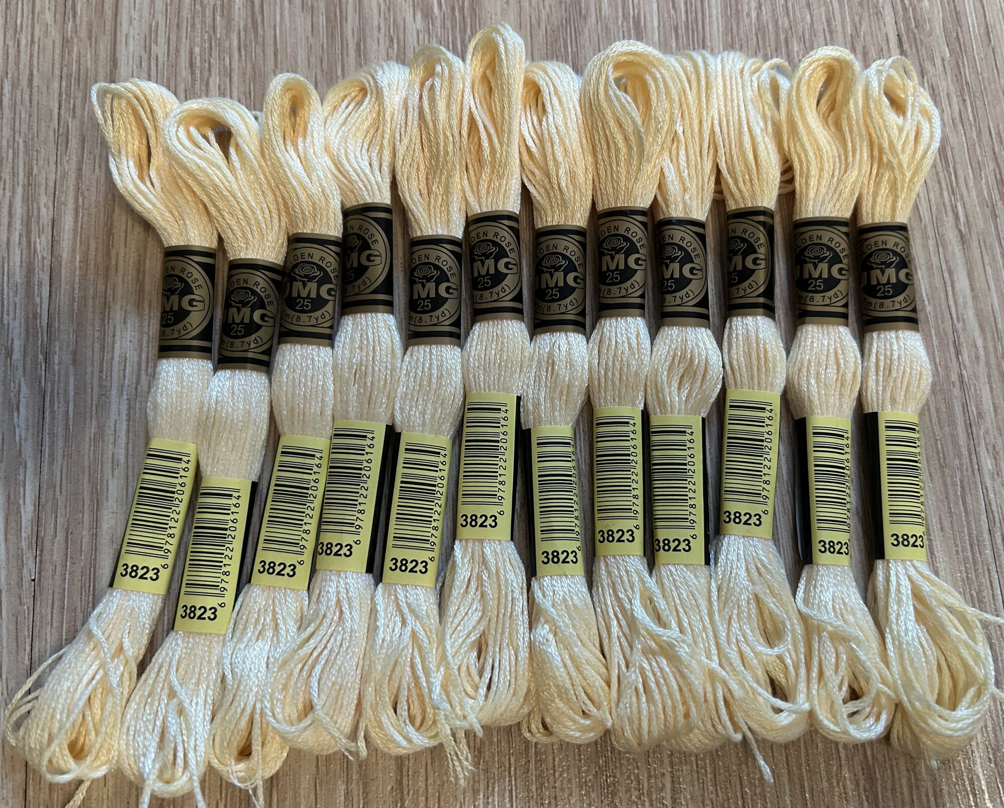 Нитки для вышивания JMC мулине (150-3866) 100% полиэфир 12 штук x 8 м