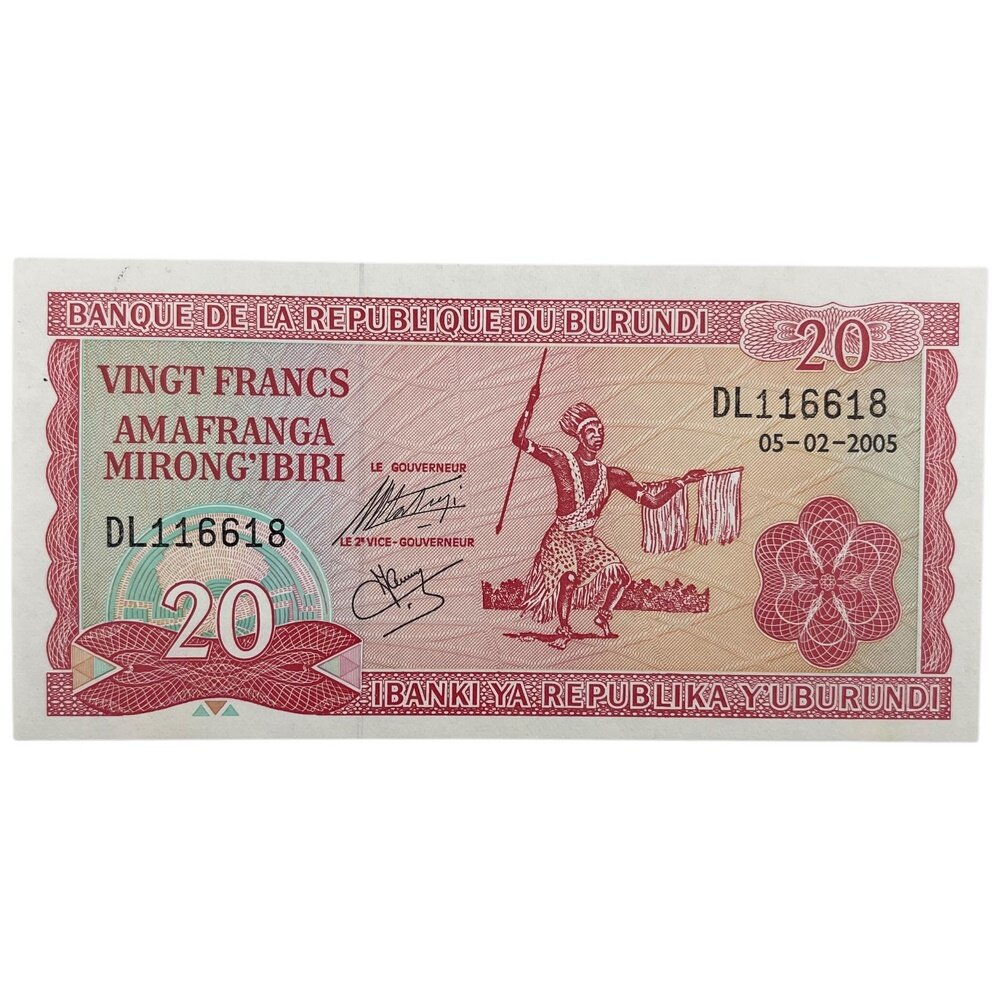 Бурунди 20 франков 2005 г. (Серия DL)