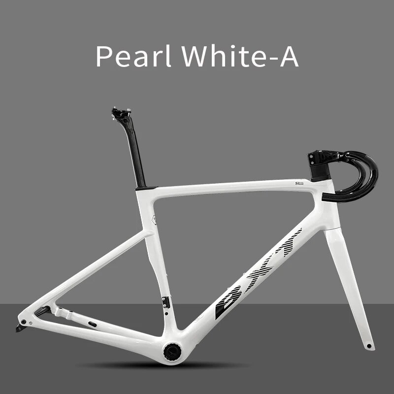 Рама шоссейного велосипеда BXT Pearl White-A, 54cm-Gloss