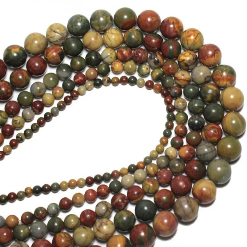 Натуральные бусины Пикассо круглые 4-10 мм 100 шт 6mm-30pcs