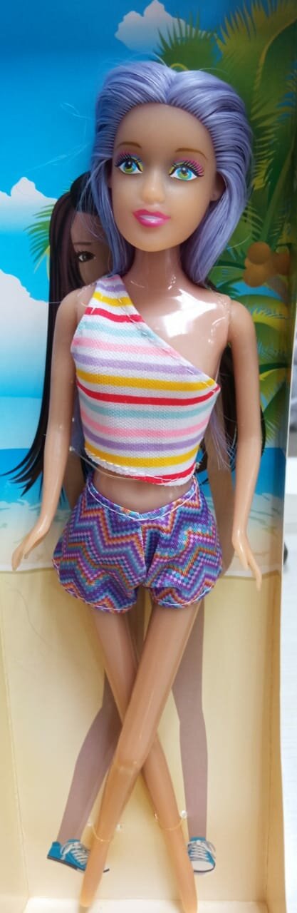 Кукла "В топике и шортах", материал пластик/резина, можно купать, 29 см