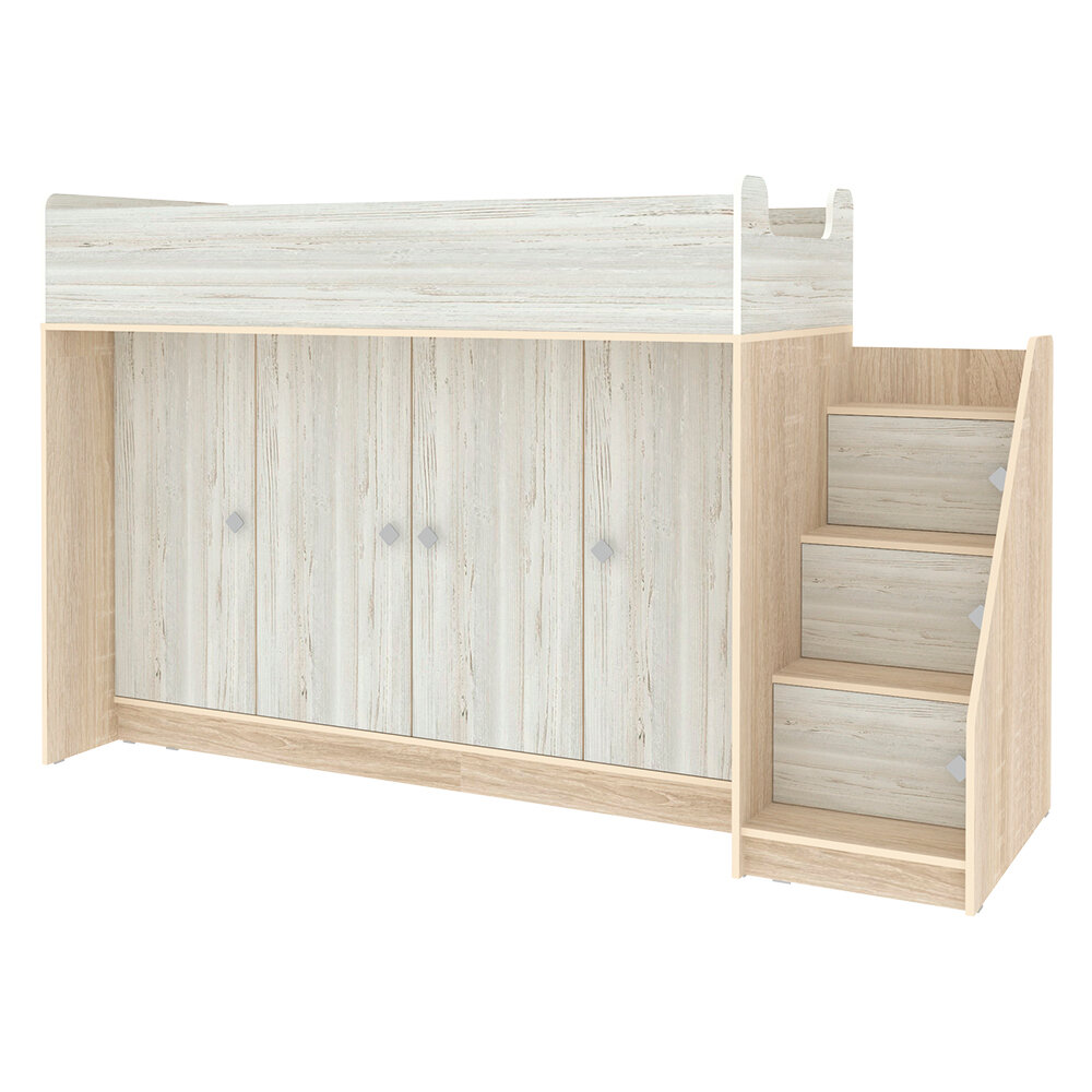 Кровать чердак Л-43.5.1 Дуб Сонома Винтерберг