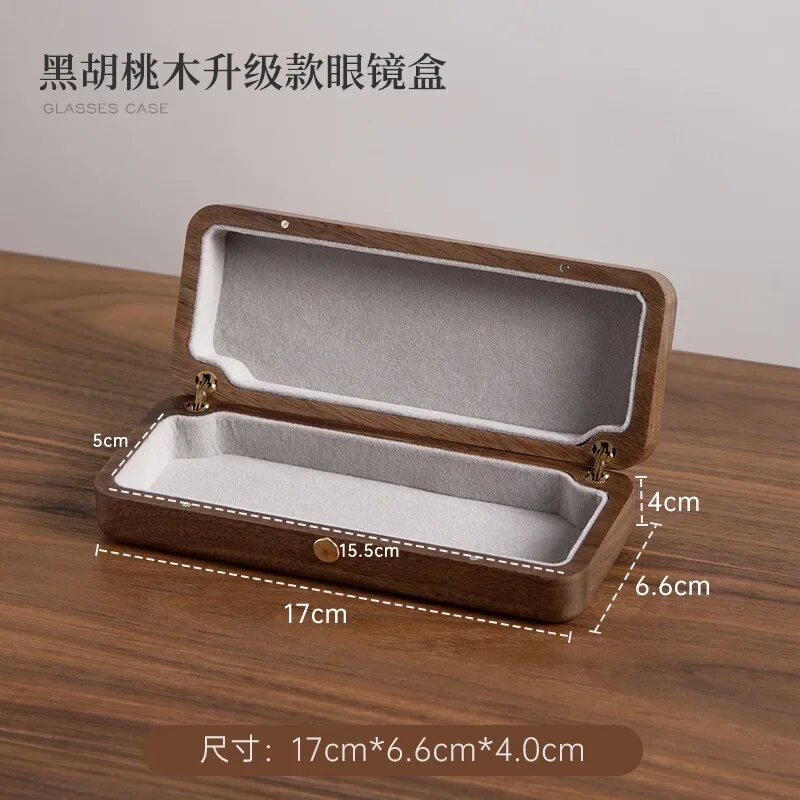 Деревянный футляр для очков TAORED EYEWEAR Black walnut-upgrade