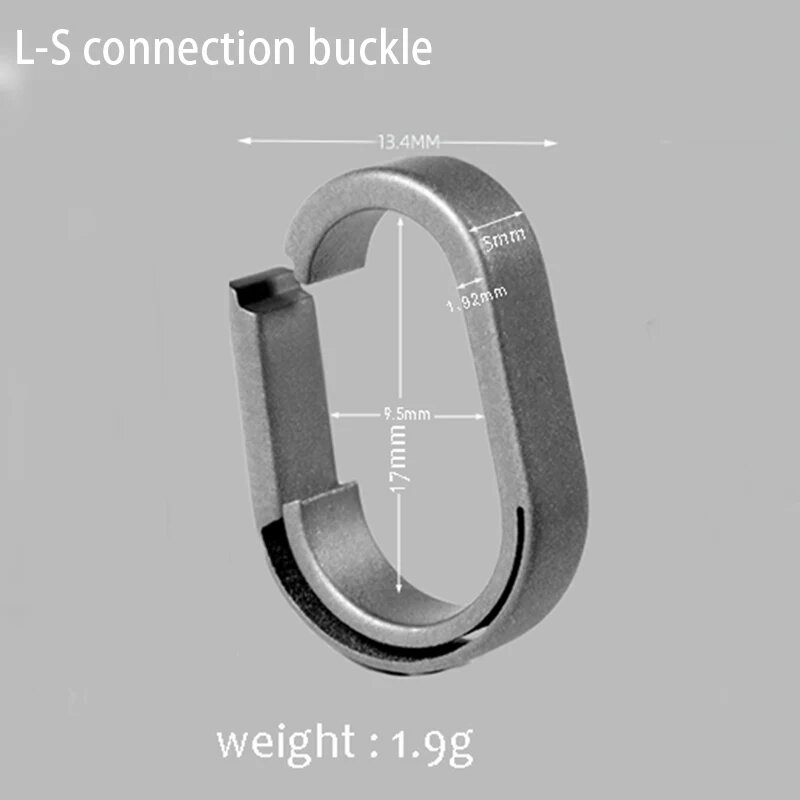 Быстроразъемное кольцо для ключей из титанового сплава FG-Ti HPPK Серый, Silver-L-S