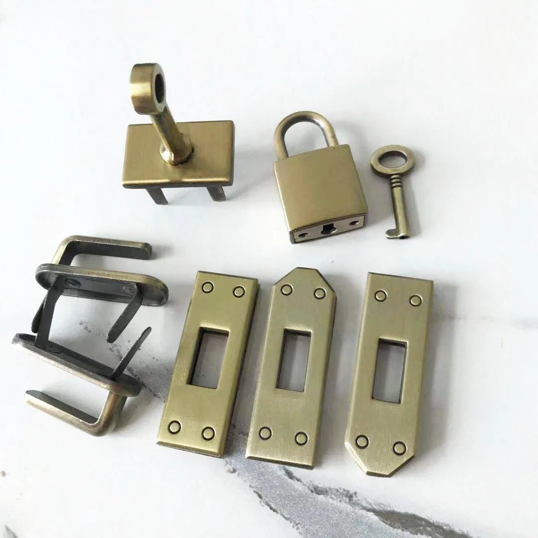 1 Набор (7 шт.) 45 мм, 4 цвета, аксессуары для женской сумочки, поворотная застежка, пряжка, brass