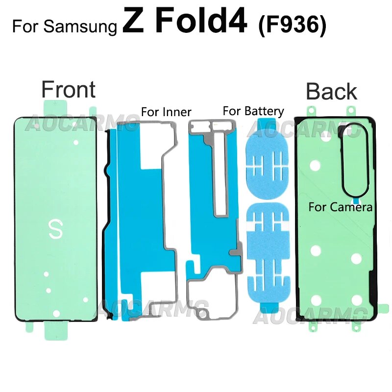 Aocarmo клейкая лента для Samsung Z Fold4 F936, FullSet--Type2