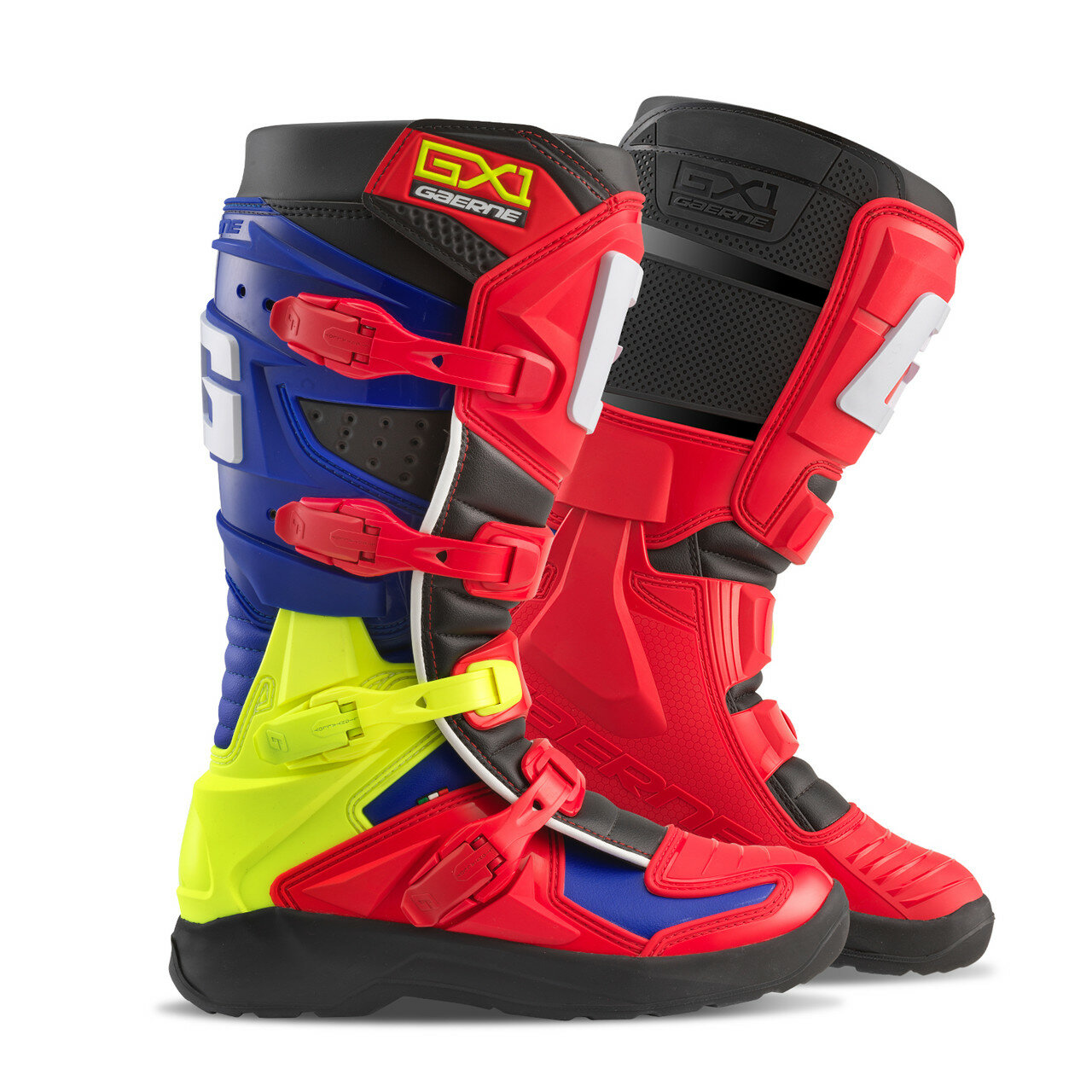 Мотоботы Gaerne GX1 Evo Red/Blue/Black/Yellow 46