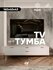 Тумба под телевизор 4 ящика, MaxForm, белая ножки золотые, 160х40х43