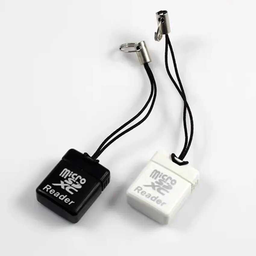 Кардридер JCD USB 2.0 Mini SD/SDXC black and white