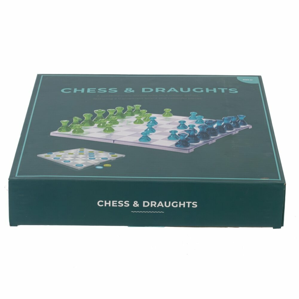 Игра настольная 2 в 1 (шахматы, шашки), 26х26х5 см KSM-817710