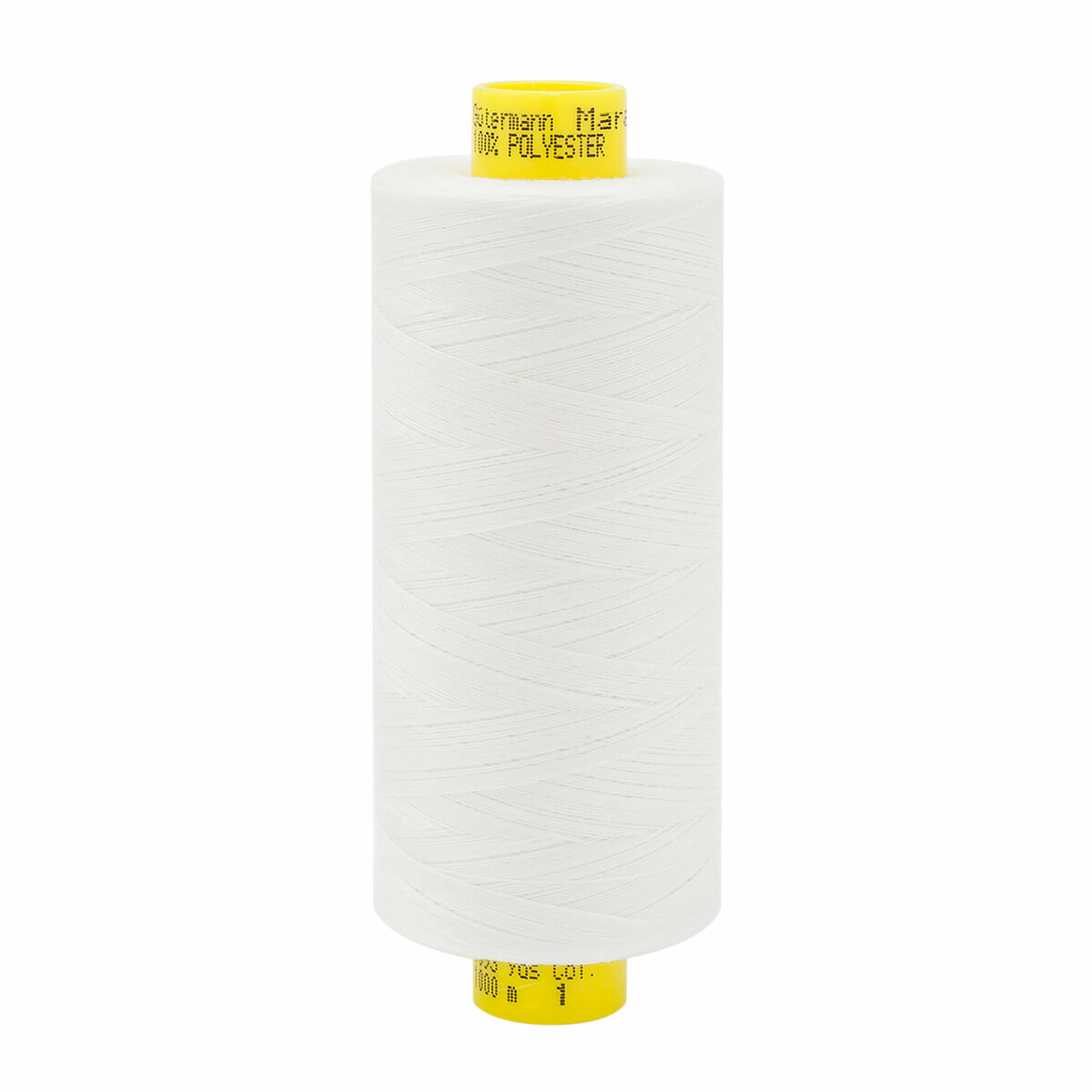 Нитки швейные Mara 150, 10шт*1000 м, для деликатных тканей, Gutermann (001 молочный)