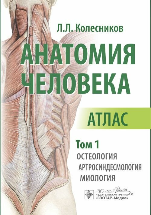 Книга Анатомия человека. Том 1. Остеология, артросиндесмология, миология. Скелет человека, опорно-двигательный аппарат, кости и костная ткань, позвонки, мышцы и мышечная система. Атлас в 3-х томах.