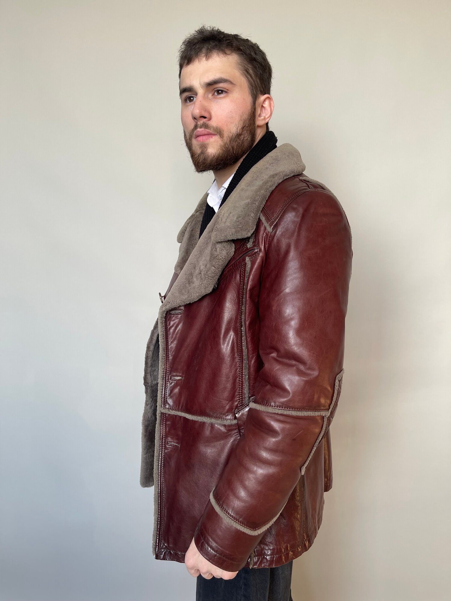 Дубленка мужская тм BASSANIO (Турция) дл.75 см р.48-50 /12178/