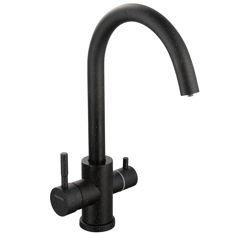 Смеситель для кухни Osgard Gron Plus (85973) с подключением к фильтру, антрацит