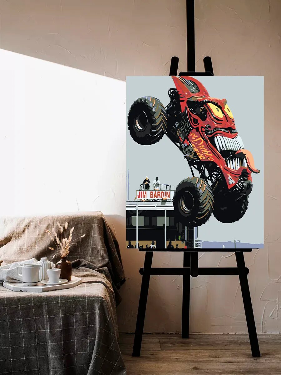 Картина по номерам Монстр Траки Монстер Monster