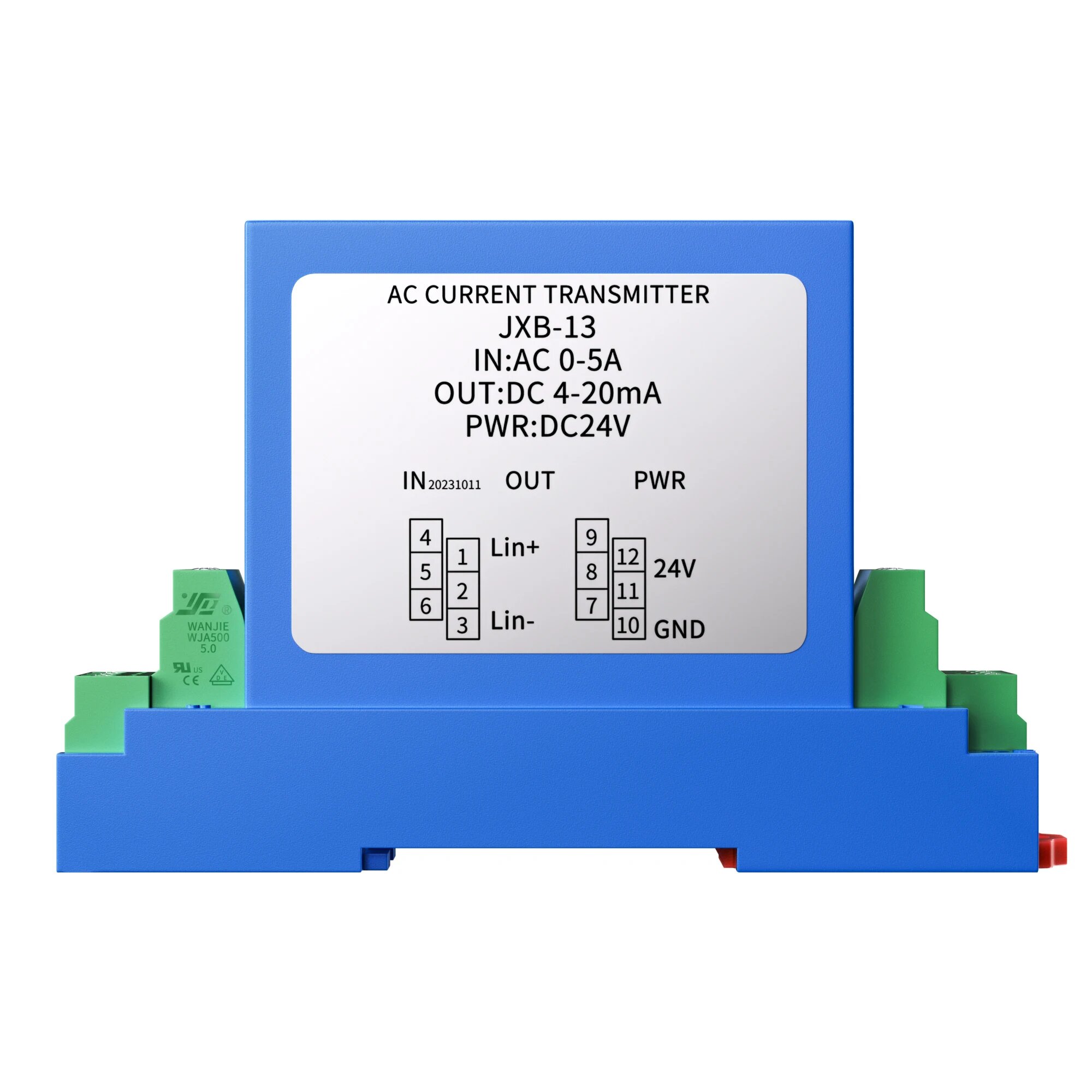 Передатчик тока Vadias 0-10A RS485 Input DC 0-1A, Output 0-10V