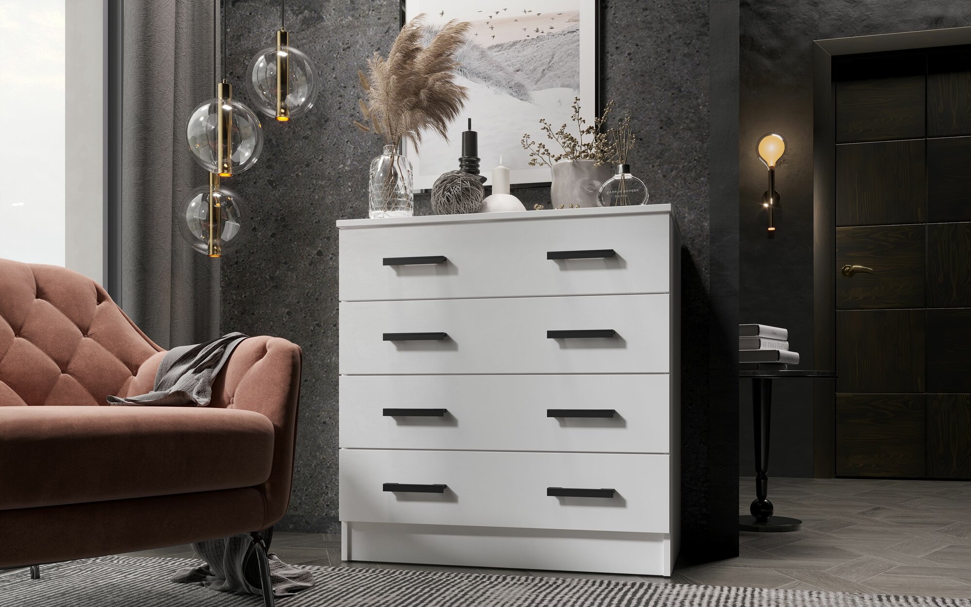 ЛДСП Комод К800 Белый гладкий (Эра)