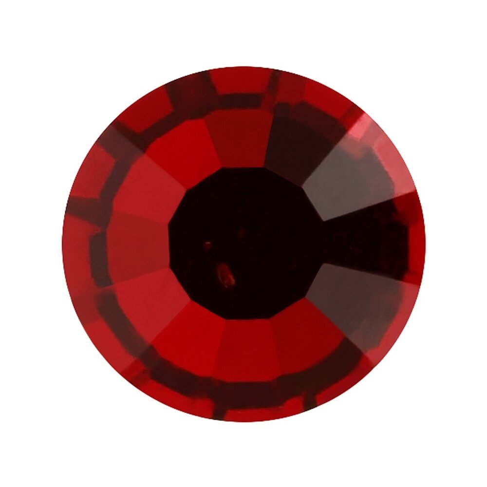 Стразы клеевые PRECIOSA цветные, 2,7 мм, стекло, 144 шт, в пакете, красный (438-11-612 i)