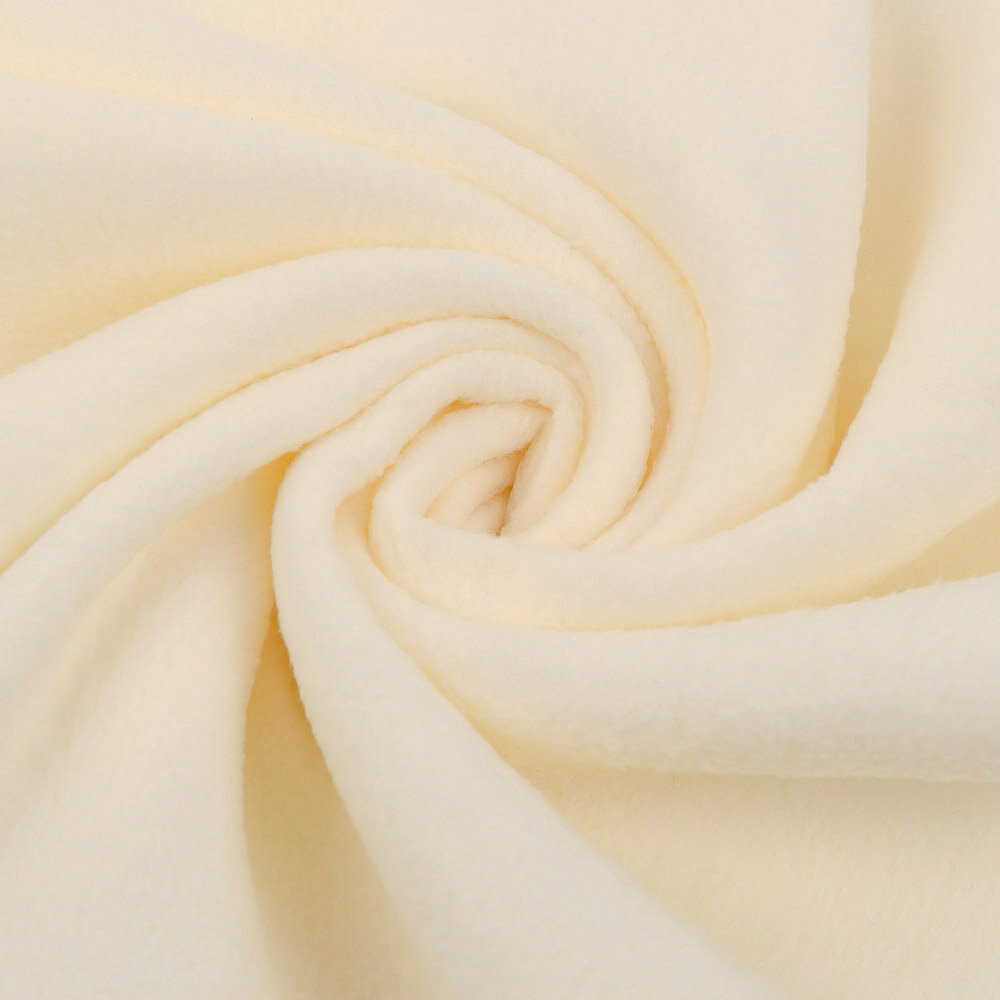 Флис FG-001 230+-4 г/кв. м 150 см +- 2 см 100% полиэстер №127 кремовый