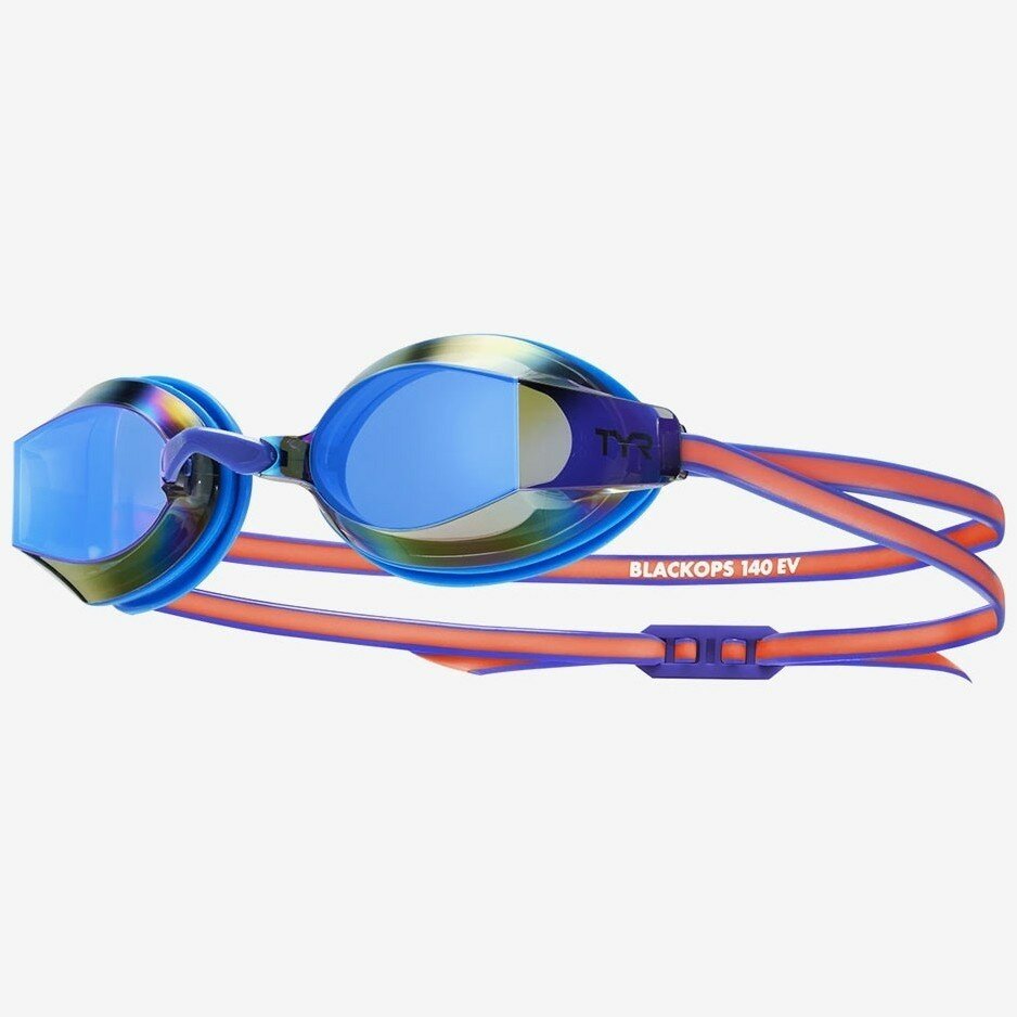 Очки для плавания TYR Women's Black Ops 140 EV Mirrored Racing 823 Голубой (823 Голубой, O/S)