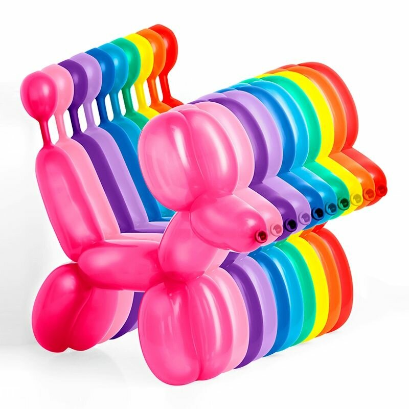 Шар воздушный Sempertex латексный для моделирования, Ассорти, Пастель, Assorted, 50 шт