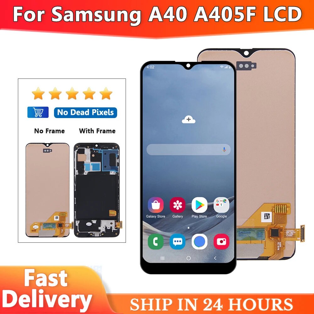 Дисплей Samsung A40 Black No Frame SM-A405F