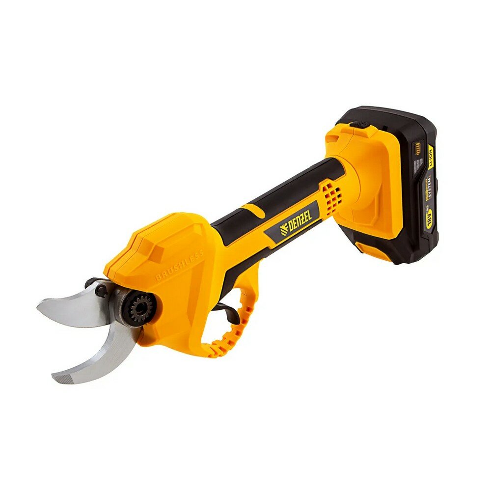 Секатор аккумуляторный Denzel CP-30 Orange/Black