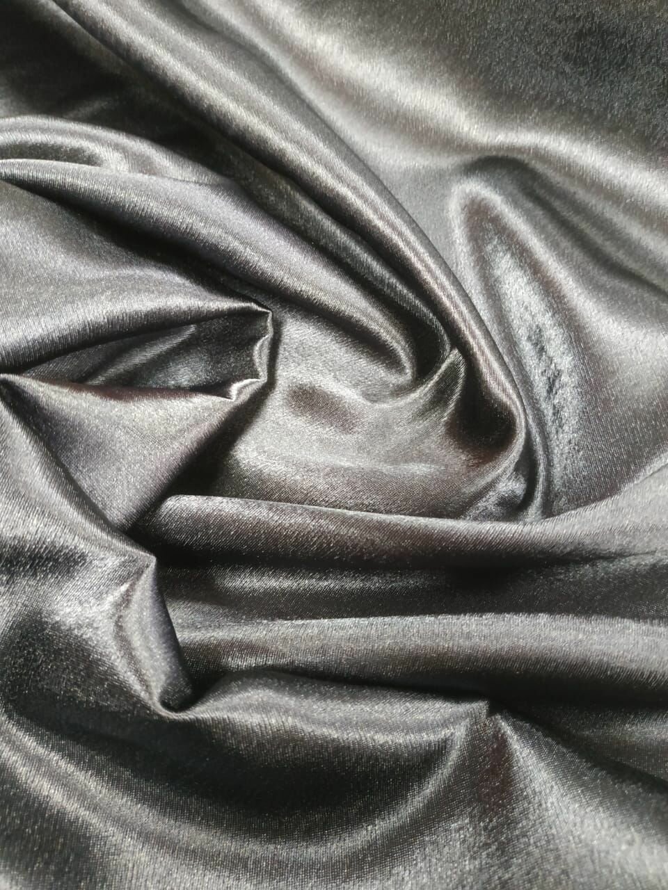 Ткань для шитья, Креп-сатин, отрез 1 м, ширина 150 см