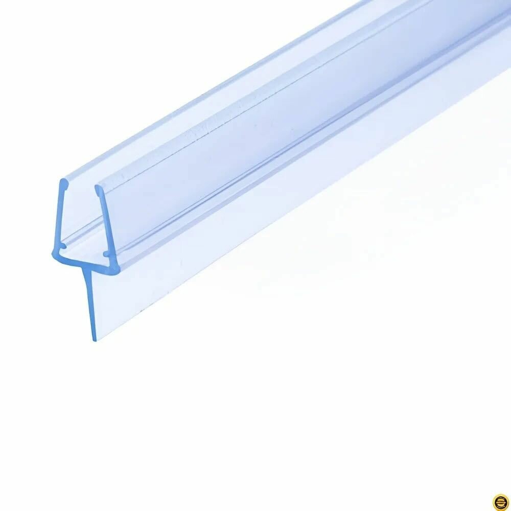 Т-образный уплотнитель душевой кабины на стекло и дверь толщиной 5 мм, длина100 см, лепесток 15 мм, нижний дверной защитный молдинг каплеотбойник водоотражатель