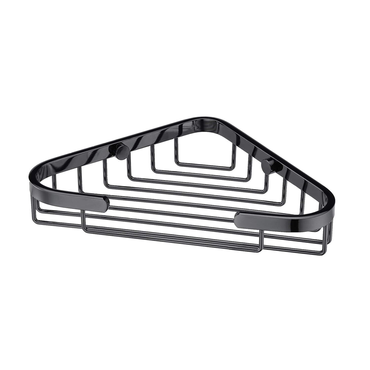 Полка металлическая угловая WasserKRAFT (K-733PB) покрытие черный глянец