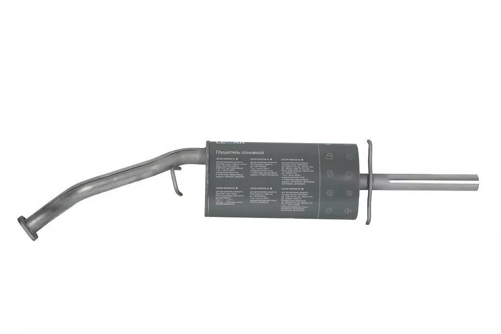 Глушитель основной CHEVROLET Lanos (02-) алюм. (LECAR)