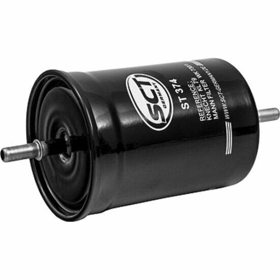 Фильтр топливный Sct ST374 (ГАЗ-3110i, 3302i ЕВРО-3 тонкой очистки (дв. ЗМЗ-406, CHRYSLER 2.4)(штуцер))