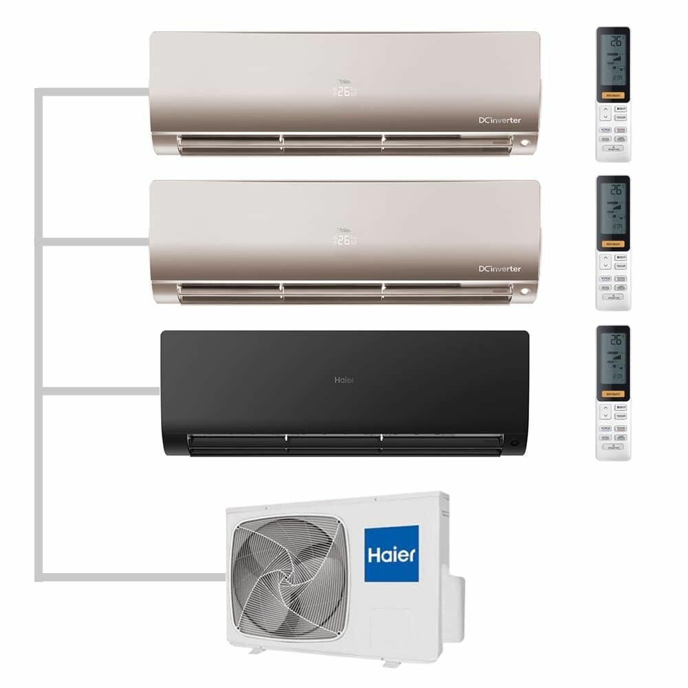 Мульти сплит-система настенная Haier AS35S2SF2FA-G/AS25S2SF2FA-G/AS35S2SF2FA-B / 3U70S2SR5FA Inverter