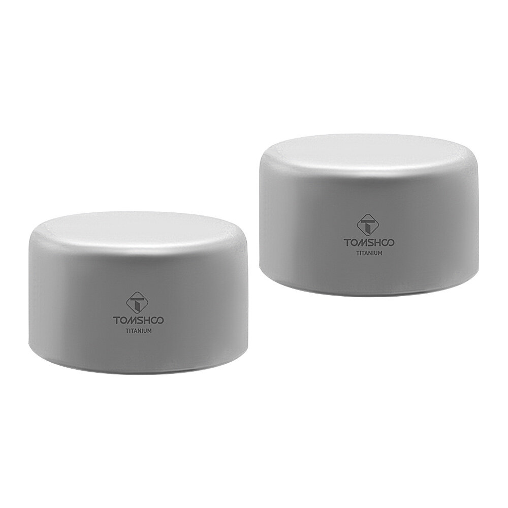 TOMSHOO Нетающие Повторно Замораживаемые Кубики Льда для Напитков Виски Многоразового Использования Ti Metal Stones Подарочный Набор Для Мужчин 2 ШТ.