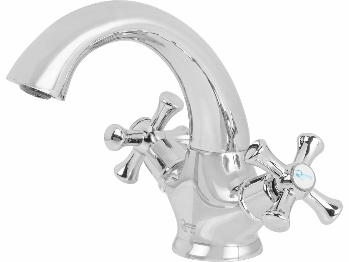 Смеситель для раковины ECONOCE серия 620 вентильный с монолитным изливом (EC0620)