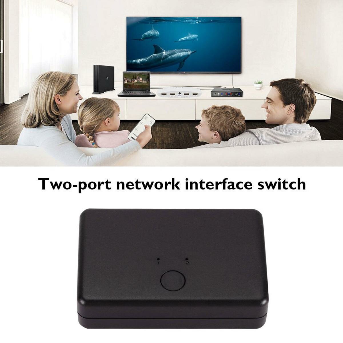 Мини 2-портовый сетевой коммутатор, настольный сетевой коммутатор Gigabit Ethernet, сетевой концентратор, разветвитель,