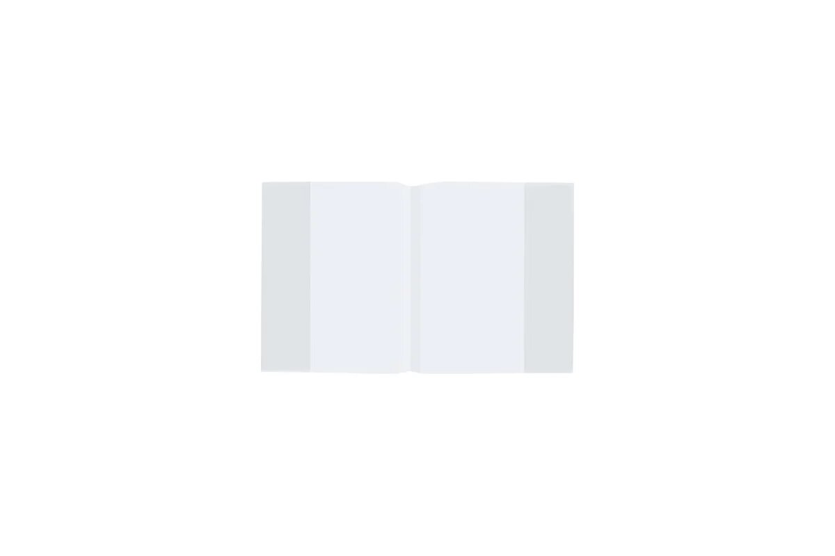 Обложка для тетради пифагор полипропиленовая прозрачная 60 мкм 210x350 мм