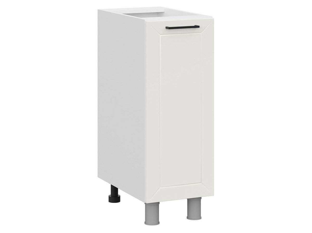 Кухонный модуль напольный, стол Сектор с полками, с доводчиками, 30х50.6х82.4 см, Белый / Бланж