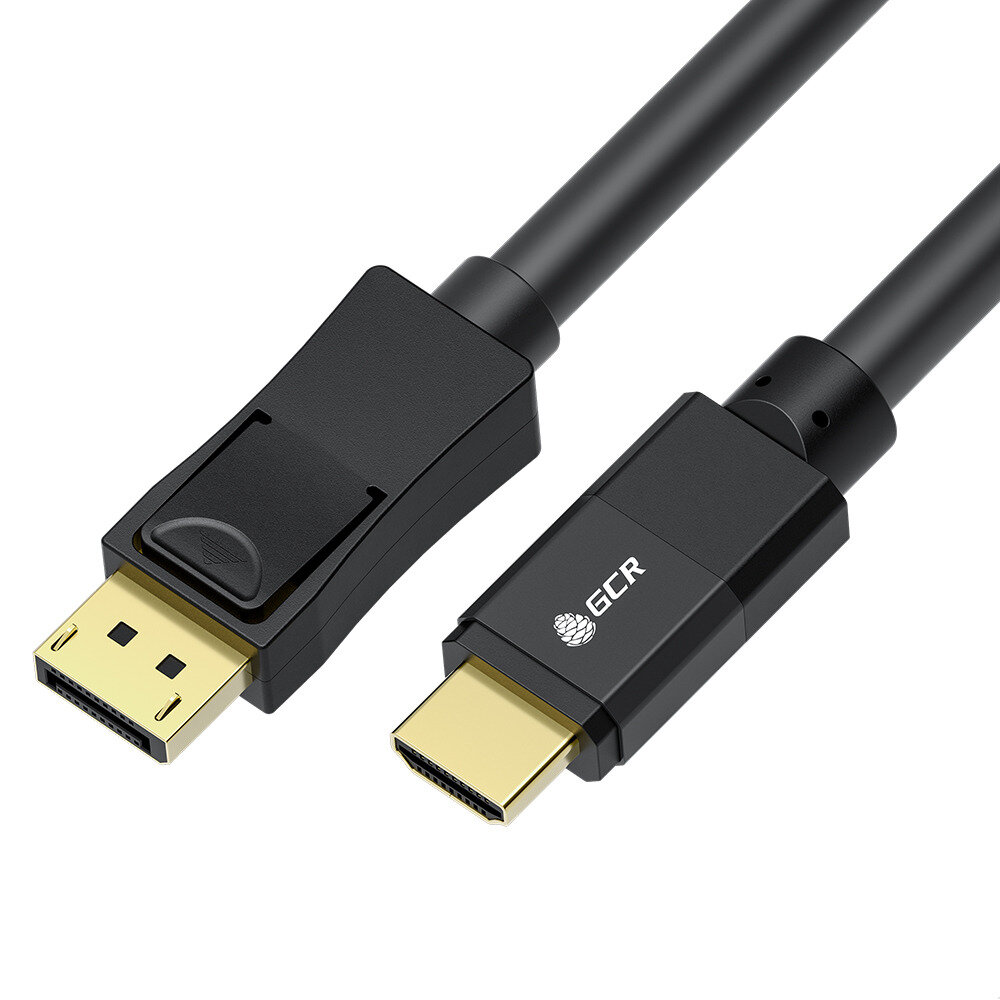 GCR-55527 / GCR PRO Кабель-переходник PROF 2.0m DisplayPort > HDMI, MM, Ultra HD 4K, 60Hz, черный, 3